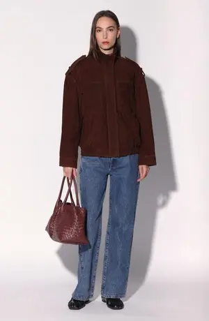 Walter Baker Astrid Jacket Suede Leather