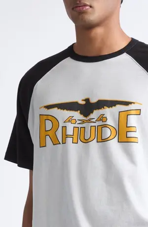 Rhude 4 X 4 Spirit Raglan Sleeve Graphic T-shirt