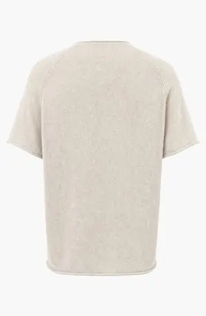 MODENAIRE Short Sleeve Raglan Knit Sweater