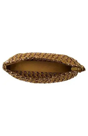 NAGHEDI Gala Double Weave Metallic Clutch