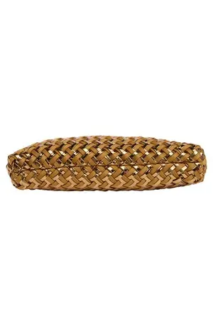 NAGHEDI Gala Double Weave Metallic Clutch