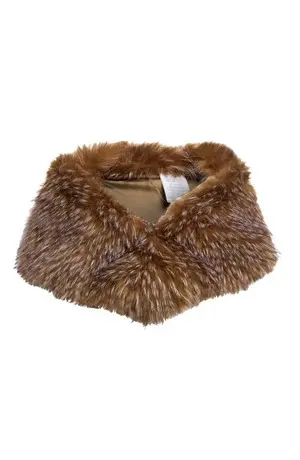 Zimmermann Faux Fur Short Stole - Khaki