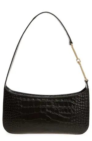 TOM FORD Small Arc Croc Embossed Leather Shoulder Bag