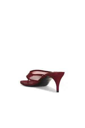 Alaïa Infra Sandal In Burgundy - Bordeaux