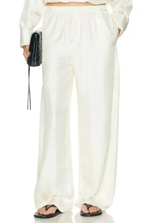 Alexander Wang Mid-rise Track Pant - Ivory