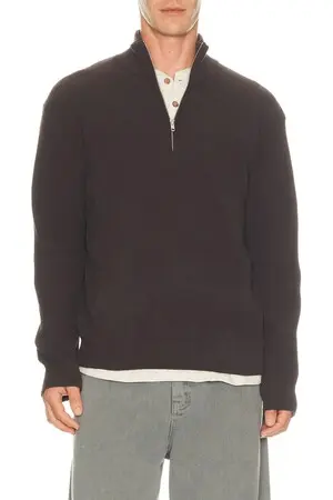 Nn07 Danny Half Zip 6429 In Brown - Deep Truffle