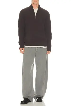 Nn07 Danny Half Zip 6429 In Brown