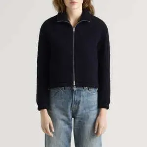 JIL SANDER Zip Up Sweatshirt - Ink