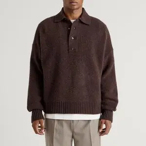 DANIEL SIMMONS Long Sleeve Knit Polo