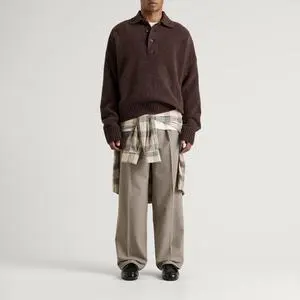 DANIEL SIMMONS Long Sleeve Knit Polo