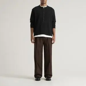 DANIEL SIMMONS Long Button Henley