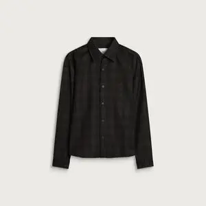 DANIEL SIMMONS Check Drape Shirt - Brown Check