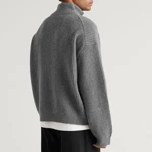 DANIEL SIMMONS Merino Knit Q-zip Jumper