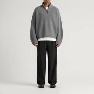 DANIEL SIMMONS Merino Knit Q-zip Jumper