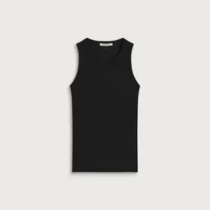 DANIEL SIMMONS Ribbed Vest - Black