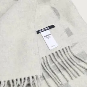 Jacquemus Logo Scarf - Grey
