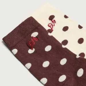 DAMSON MADDER Spot Socks 2 Pack