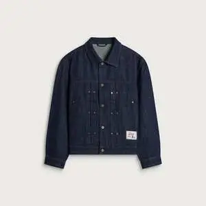 DIME Pleated Denim Jacket - Indigo