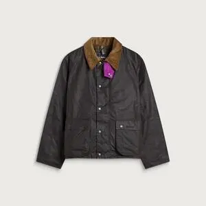 Barbour X Paul Smith Transport Windowpane Wax Jacket - Rustic/bark
