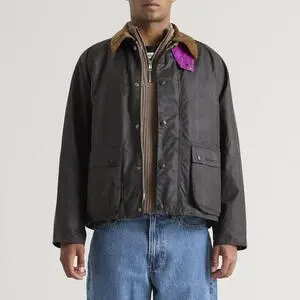Barbour X Paul Smith Transport Windowpane Wax Jacket