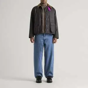 Barbour X Paul Smith Transport Windowpane Wax Jacket