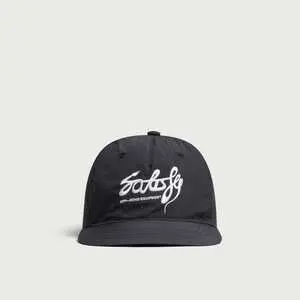 Satisfy Flitesilk Snake Logo 5 Panel Pinch Cap - Black
