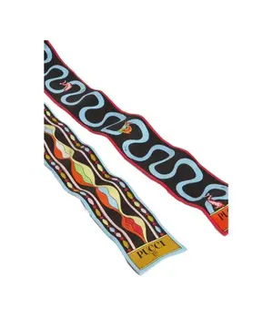 Emilio Pucci Mixed Print Silk Bandeau
