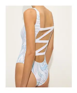 Emilio Pucci Marmo Print Swimsuit