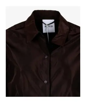 Aspesi Long-sleeve Snap-button Shirt - Brown