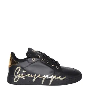 GIUSEPPE ZANOTTI Gz94 Logo-printed Lace-up Sneakers - Black