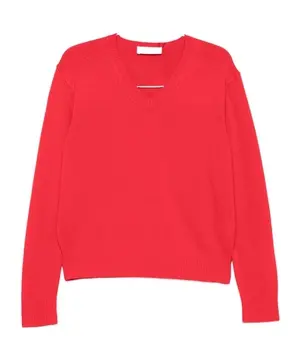 DUNST Long-sleeved Sweater - Red