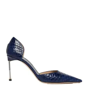 TOM FORD Dorsay Embossed Pointed Toe Pumps