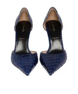 TOM FORD Dorsay Embossed Pointed Toe Pumps