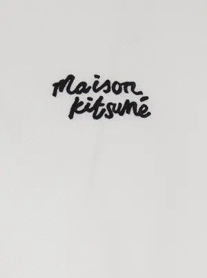 Maison Kitsuné Handwriting Logo Polo Shirt