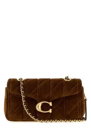 COACH NEW YORK Tabby 26 Mini Suede Shoulder Bag - Camel