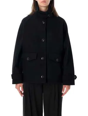 SESSUN Wool Blend Button-front Coat