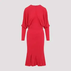 Jacquemus Jacquard Losange Midi Dress - Red