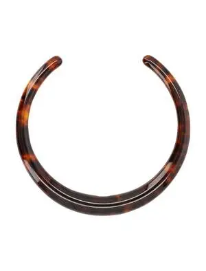 TOTEME Sculpted Curved Resin Necklace, Collar-length
