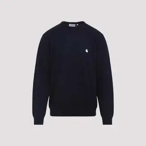 Carhartt Work In Progress Madison Wool Blend Pullover Sweater For - Blue