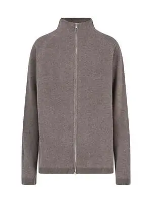 Our Legacy Mock Neck Zip-front Wool Cardigan