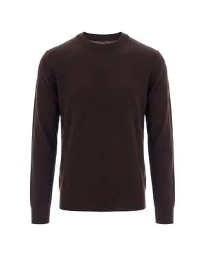 PAOLO PECORA Crewneck Sweater - Marrone