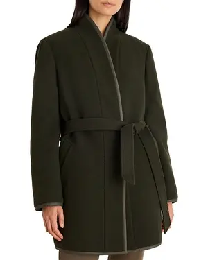 NIC+ZOE Reversible Quilted Top Coat - Kelp