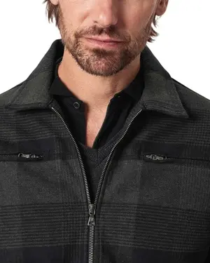 John Varvatos Grafton Flannel Check Shirt Jacket