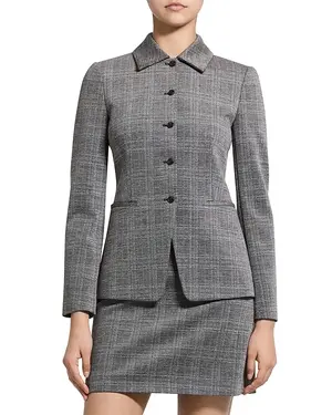 Theory Button Front Cutaway Blazer