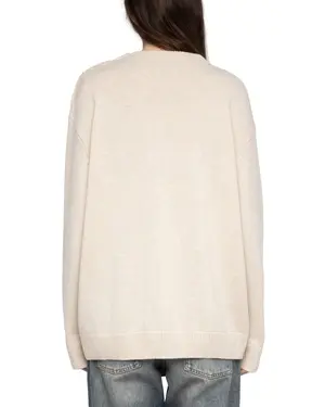 Zadig&Voltaire Swyna Wool-blend Round Neck Sweater