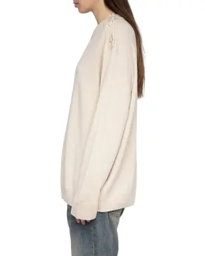 Zadig&Voltaire Swyna Wool-blend Round Neck Sweater