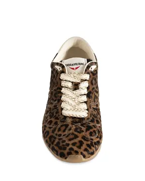 Zadig&Voltaire Zv Dance Leopard Calf Hair Sneakers