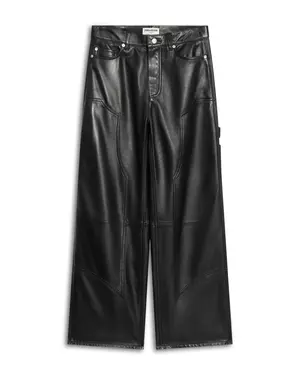 Zadig&Voltaire Perya Leather Wide Pants