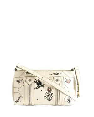 Zadig&Voltaire Sunny Mood Tattoo Leather Crossbody Bag