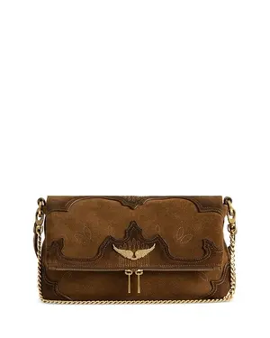 Zadig&Voltaire Rocky Ii Western Suede Shoulder Bag